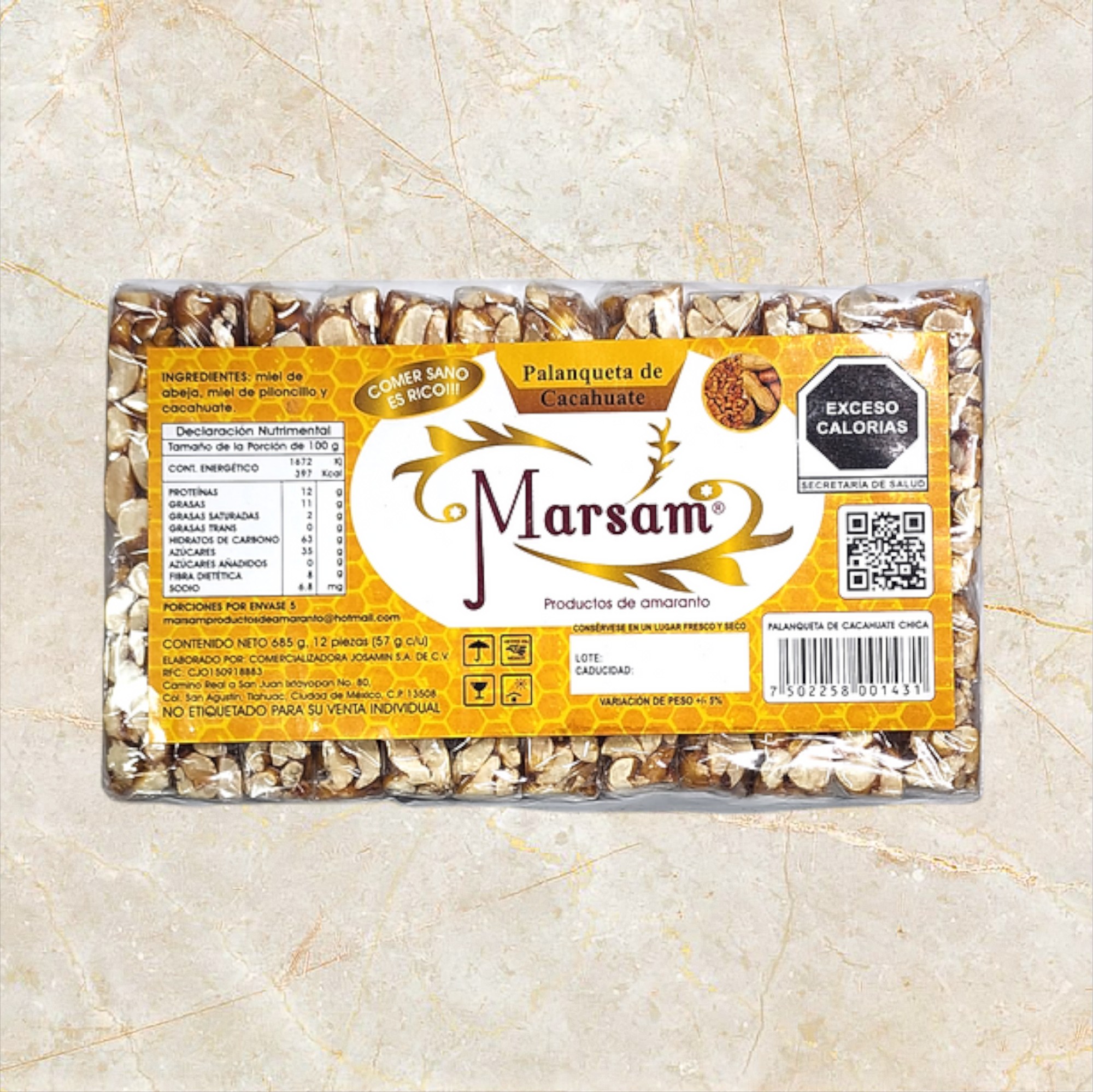 PALANQUETA DE CACAHUATE - REMANU